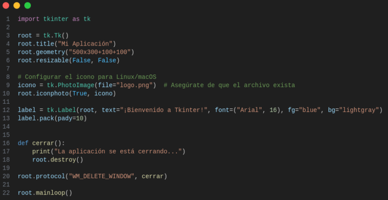 Biblioteca Tkinter – Python – Apuntes de Walther Curo