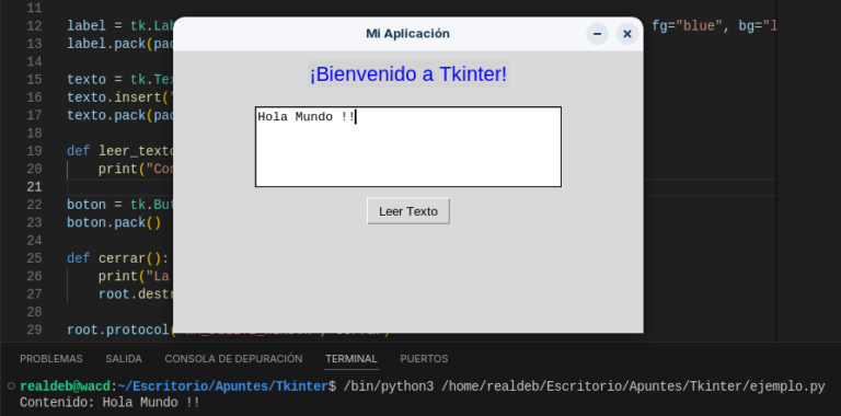 Biblioteca Tkinter – Python – Apuntes de Walther Curo
