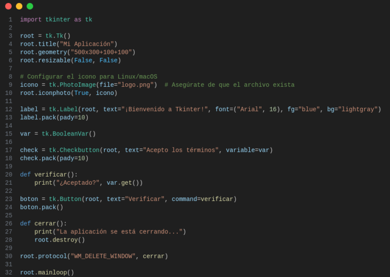 Biblioteca Tkinter – Python – Apuntes de Walther Curo