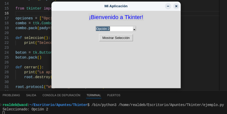 Biblioteca Tkinter – Python – Apuntes de Walther Curo