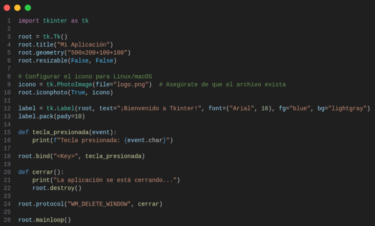 Biblioteca Tkinter – Python – Apuntes de Walther Curo